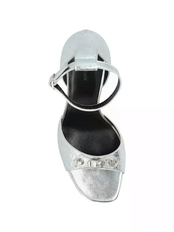 Balenciaga Stud Embellished Ankle Strap Stiletto Sandals