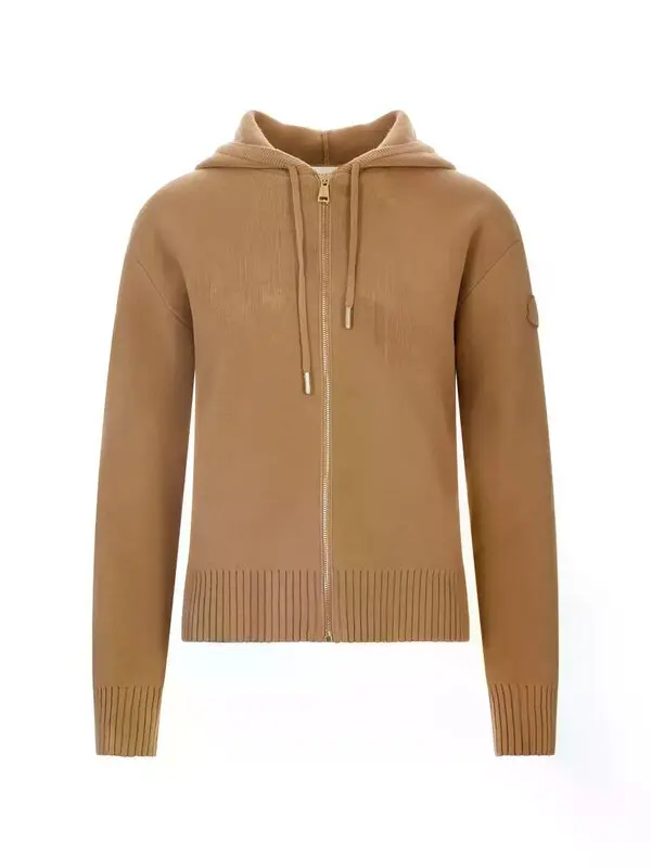 Moncler Logo-patch Drawstring-hood Cardigan