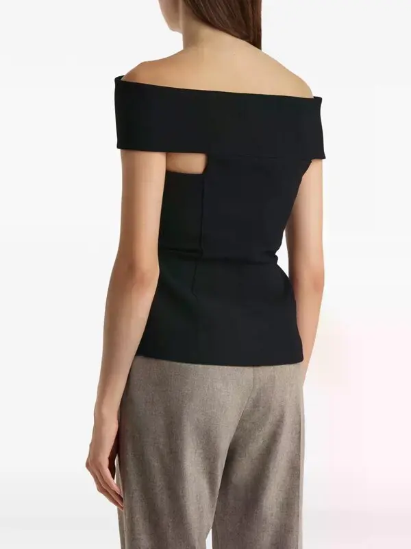 Khaite Verone Cut-out Blouse - Black