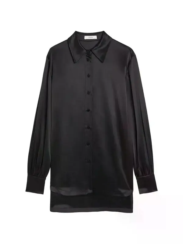 JOSEPH Cuffed Blouse - Black