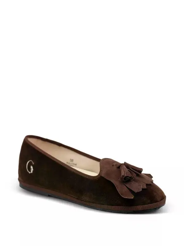GONDOLINA Loafers With Tassel And Logo Detail - Brown