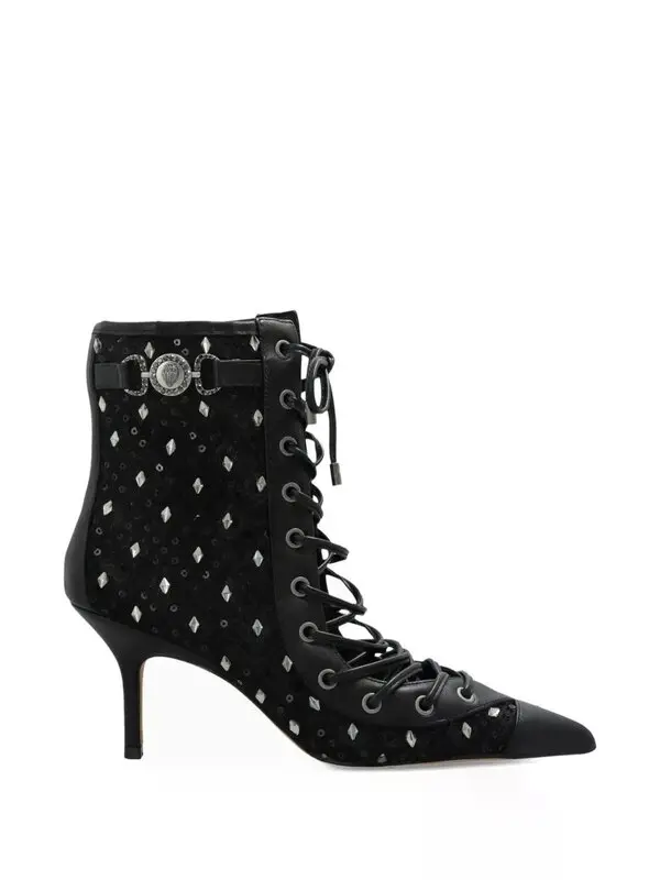 Kurt Geiger Mansion Corset Lace-up Ankle Boots - Black