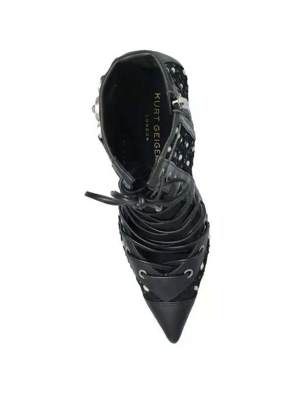Kurt Geiger Mansion Corset Lace-up Ankle Boots - Black