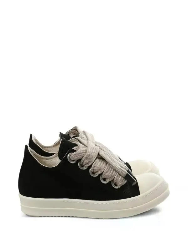 Rick Owens Canvas Toe-cap Sneakers - Black