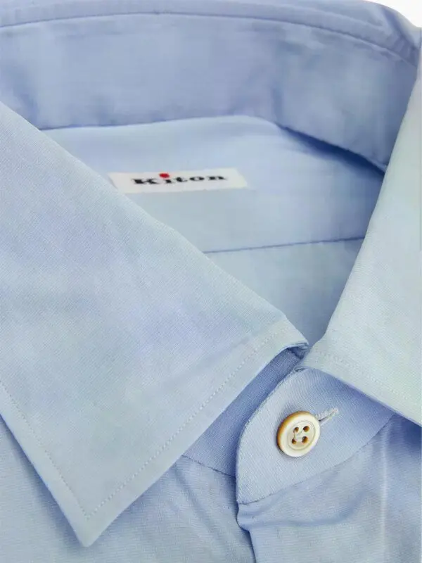 Kiton Point-collar Button Shirt