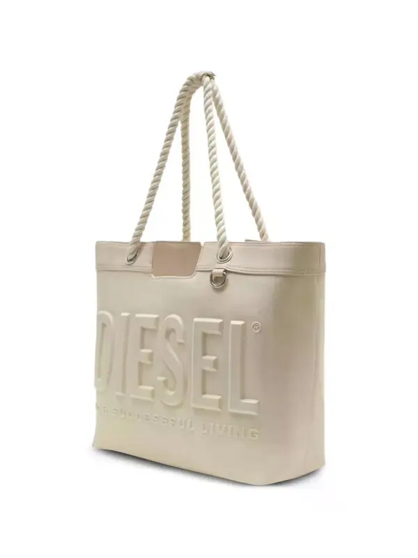 DIESEL® Embossed Logo Tote Bag - Neutrals