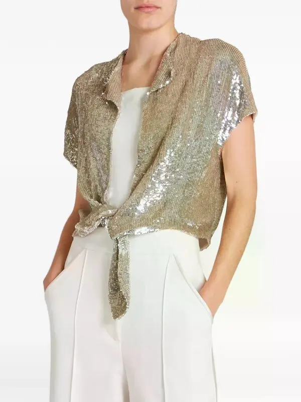 TEMPERLEY LONDON Filigree Sequin Embellished Jacket
