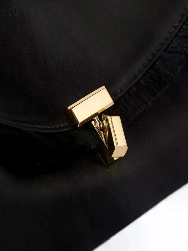 TOTEME Mini T-lock Frayed Clutch Bag