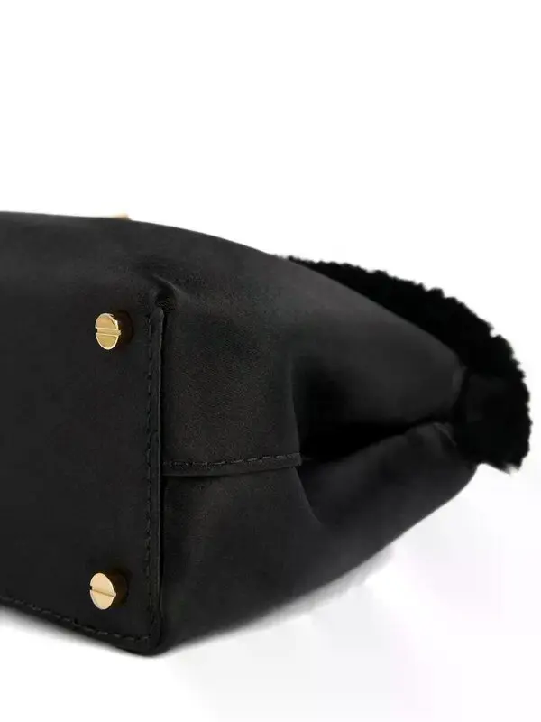 TOTEME Mini T-lock Frayed Clutch Bag