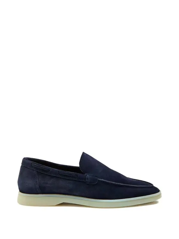 AURELIEN Soa Slip-on Yacht Loafers - Blue
