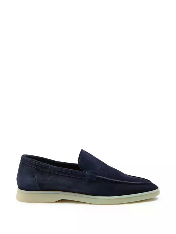 AURELIEN Soa Slip-on Yacht Loafers - Blue