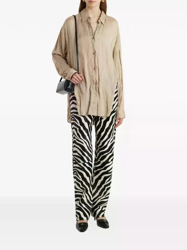 Khaite Goya Button-down Shirt - Neutrals