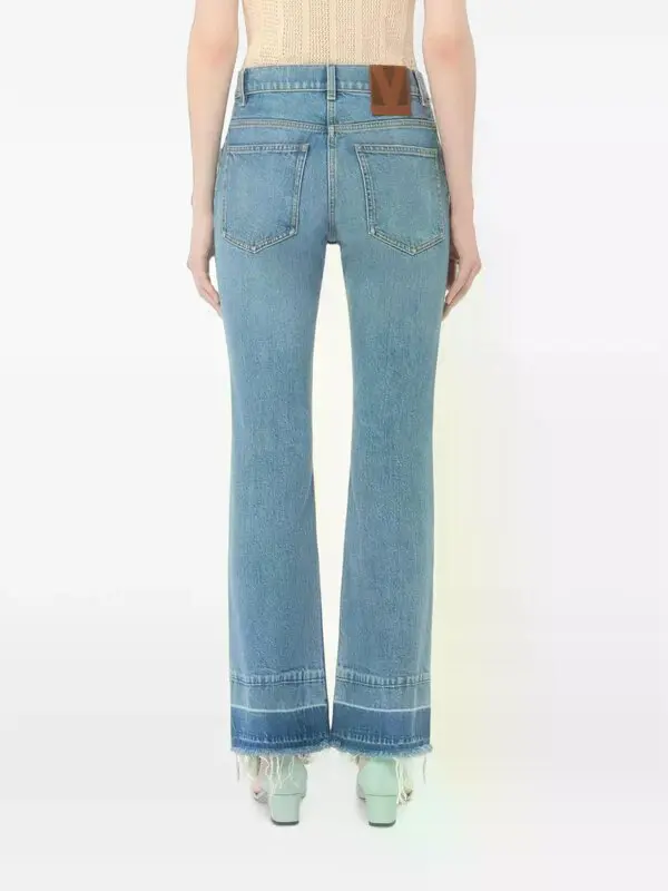 Valentino Garavani Embroidered Butterfly Jeans