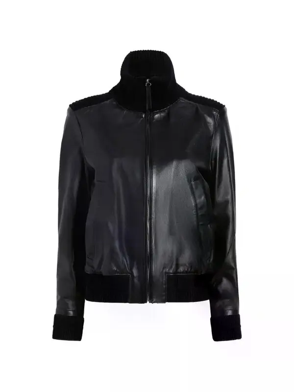 Proenza Schouler White Label Ribbed Collar Jacket - Black