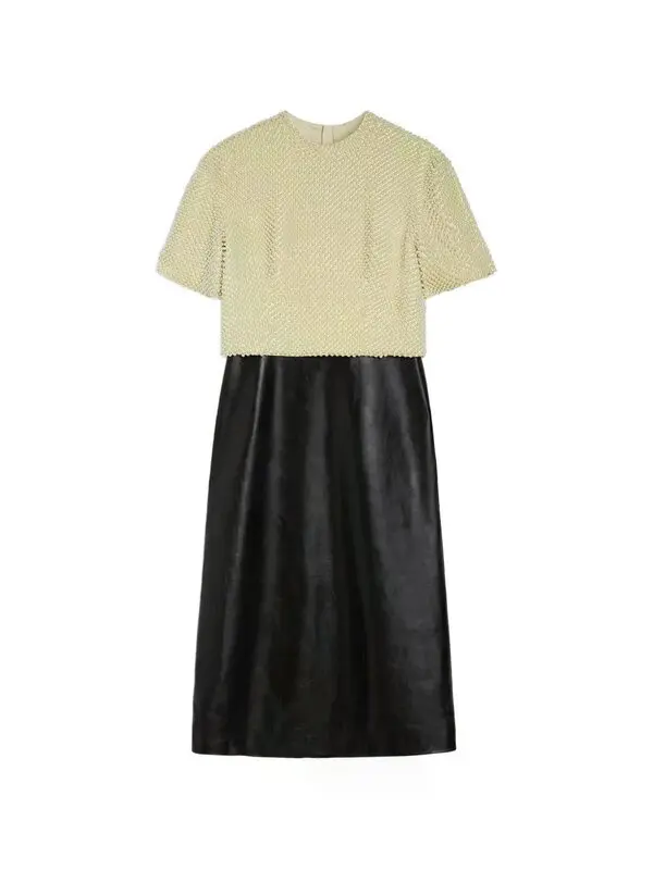 JIL SANDER Beaded Short-sleeve Dress