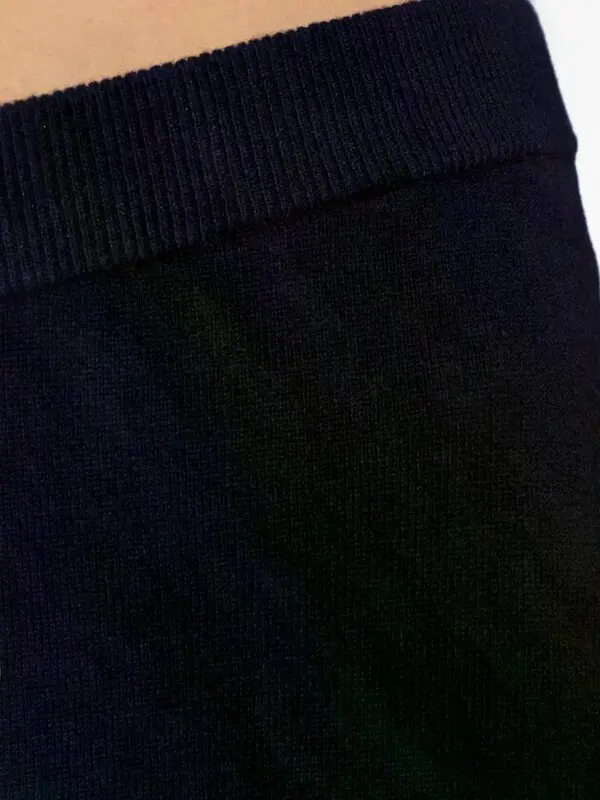 GESTUZ Ribbed Knit Wide Leg Trousers
