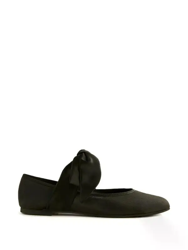 REFORMATION Talia Ballet Flats With Bow Detailing