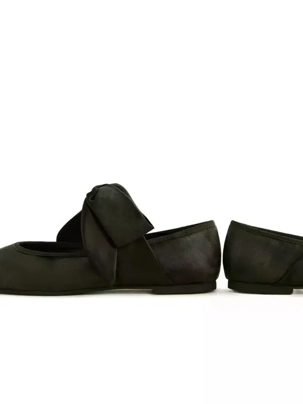 REFORMATION Talia Ballet Flats With Bow Detailing