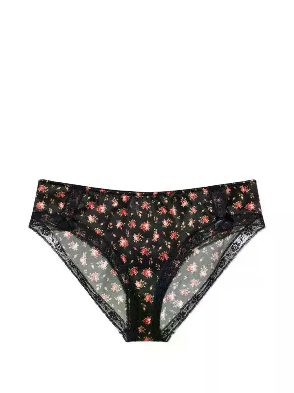 Dolce & Gabbana Floral Lace Briefs - Black