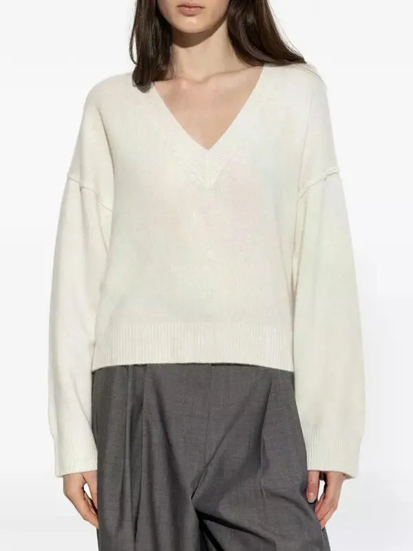 Officine Générale Misty V-neck Sweater - Neutrals