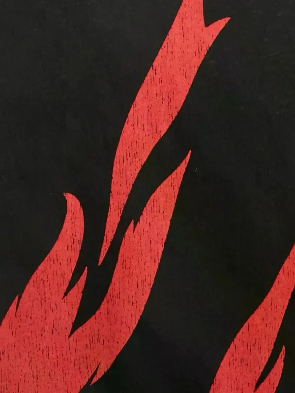 Saint Laurent Flame-print Cotton T-shirt