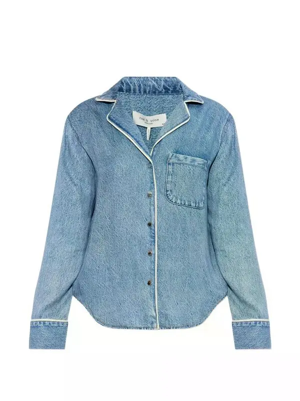 Rag & Bone Chest Pocket Shirt - Blue