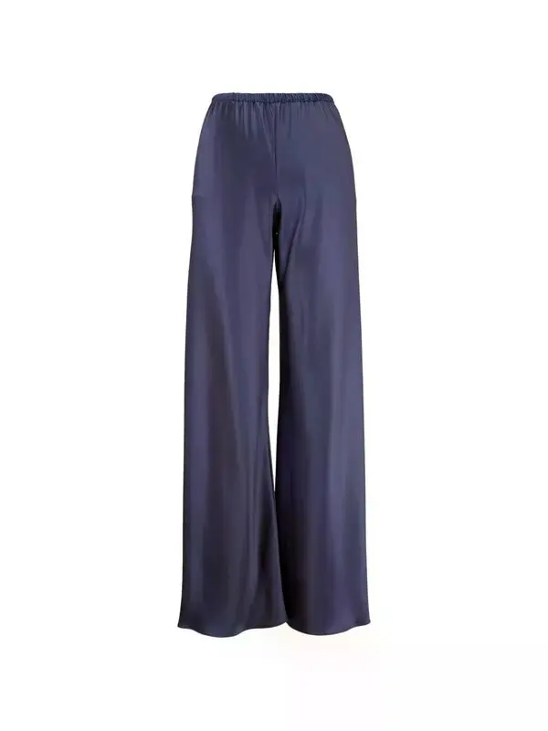 PETER COHEN Silk Palazzo Trousers - Blue