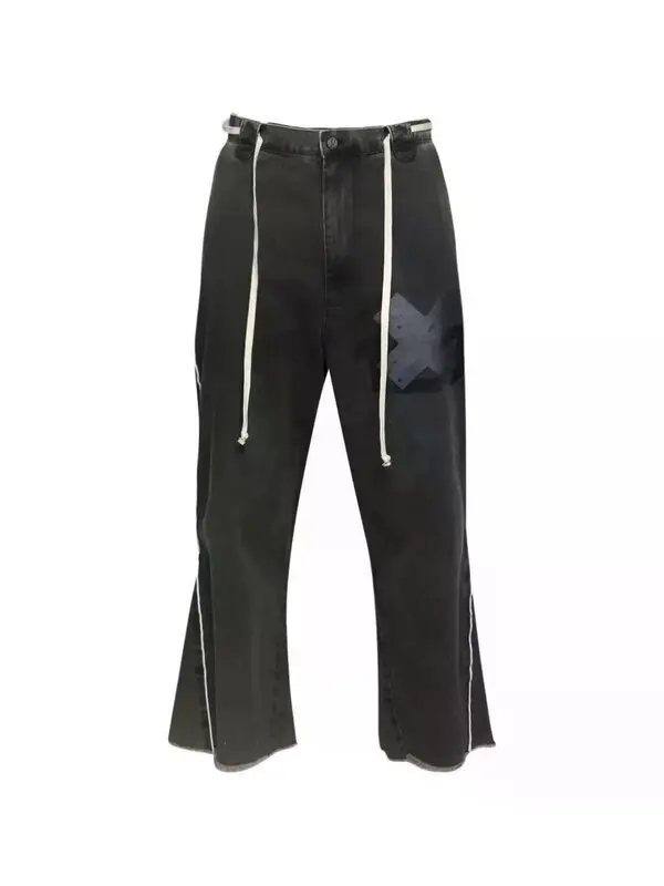RRR123 Pastoral Straight Leg Trousers - Grey