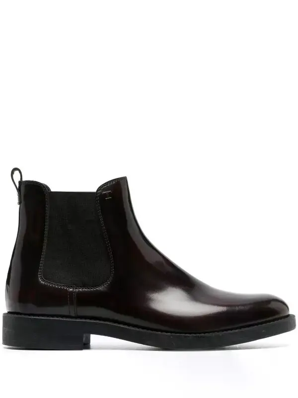 TOD'S Leather Chelsea Boots - Red