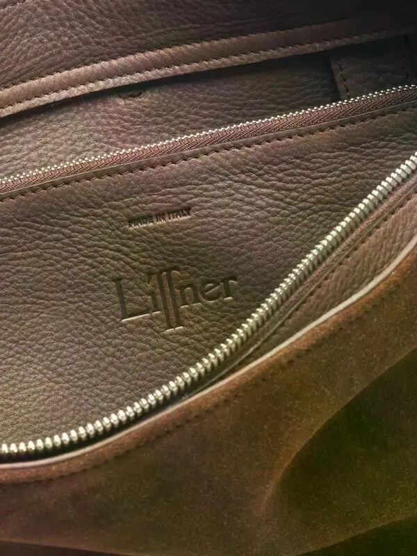 LIFFNER Petite Penne Calf Suede Tote Bag - Brown