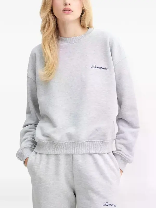 LA MANIA Logo-embroidered Sweatshirt
