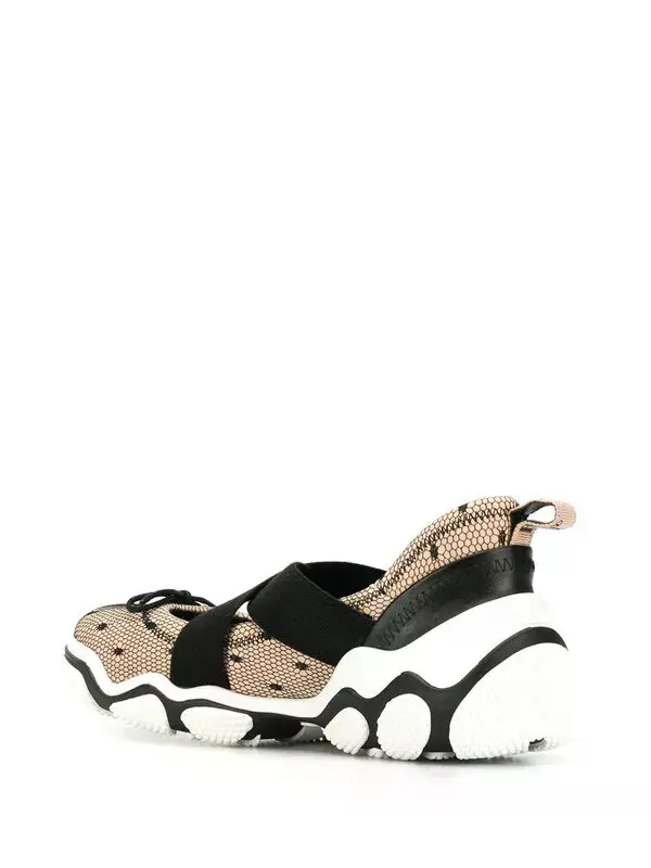 Red Valentino Ballet Point D'esprit Sneakers