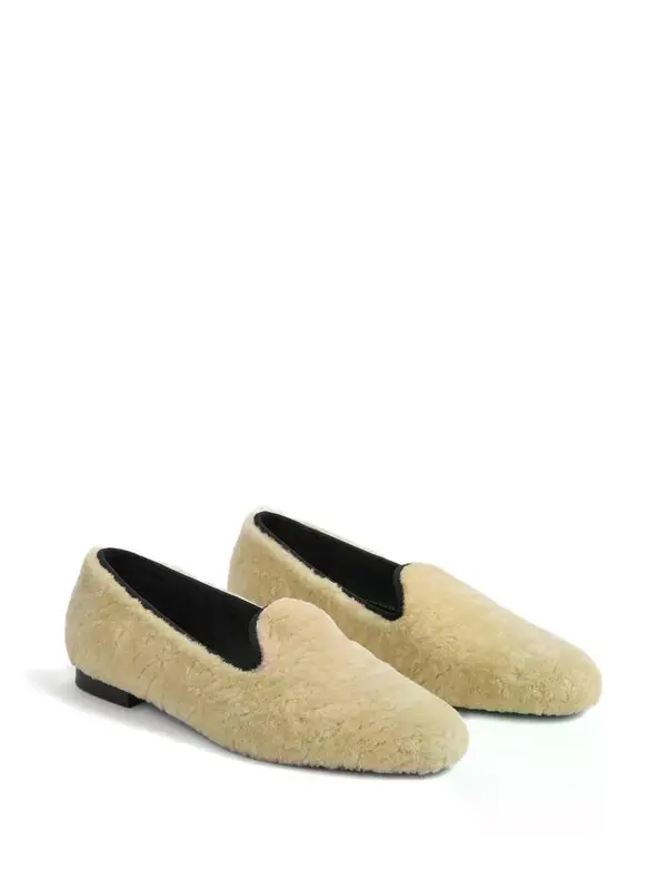 TOTEME Shearling Loafers - Neutrals