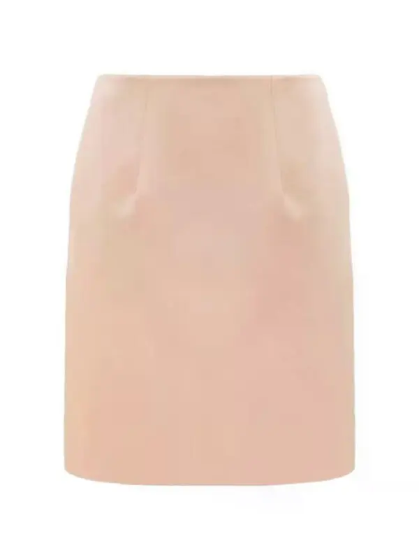 Chloé Vertical Stitching Mini Skirt - Neutrals
