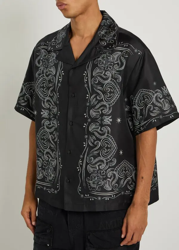 Amiri Bandana-print Silk Shirt