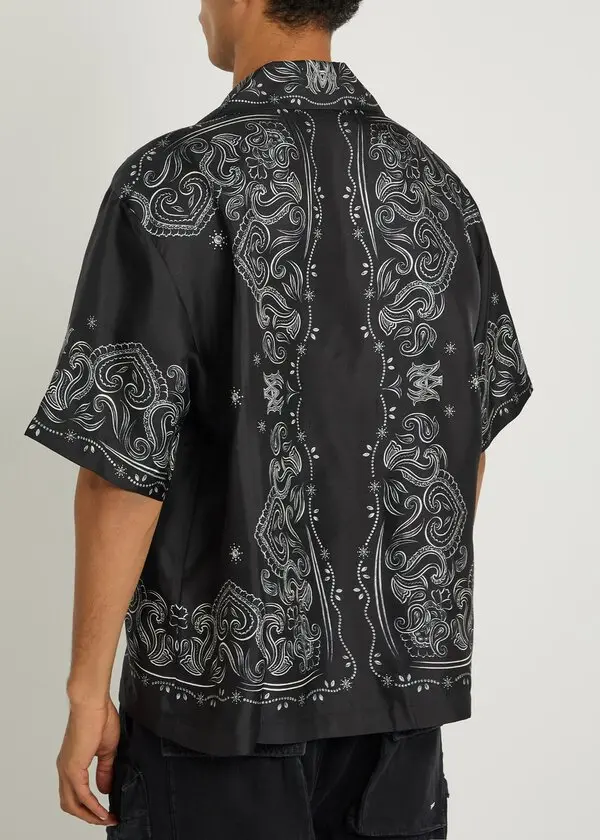 Amiri Bandana-print Silk Shirt