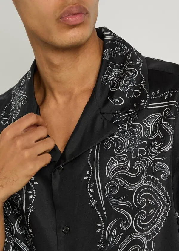 Amiri Bandana-print Silk Shirt