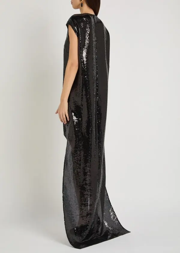 COURREGES Sequin-embellished Tulle Mini Dress
