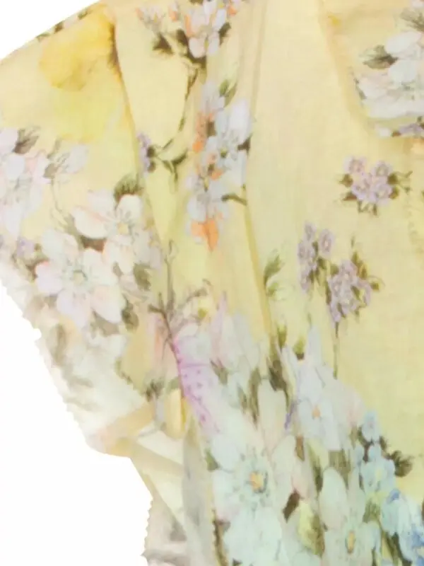 Camilla Darling Buds Waisted Dress - Yellow