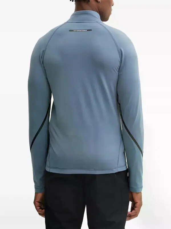 EA7 Zip-up Chest-pocket Sweatshirt