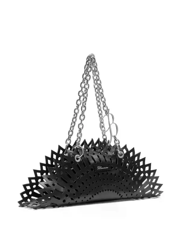 Blumarine Laser-cut Chain Shoulder Bag