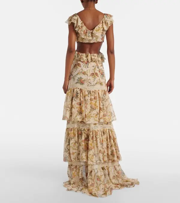 Etro Printed Silk-blend Maxi Dress