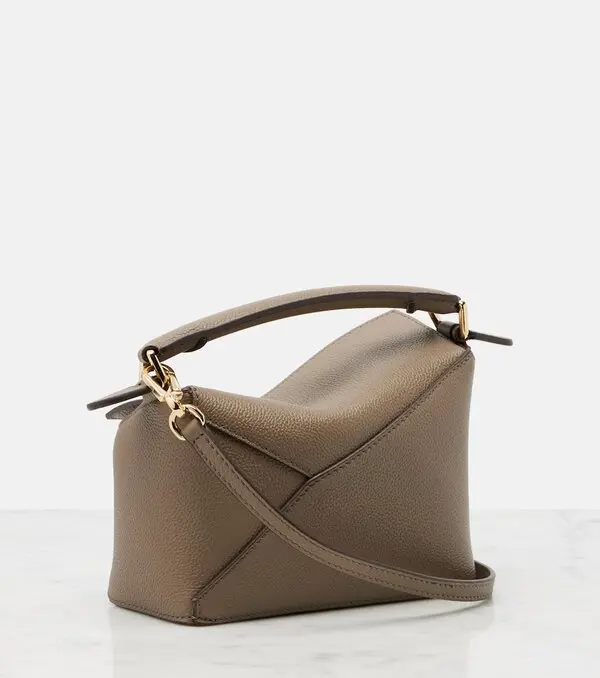 Loewe Puzzle Edge Mini Top-handle Bag - Brown