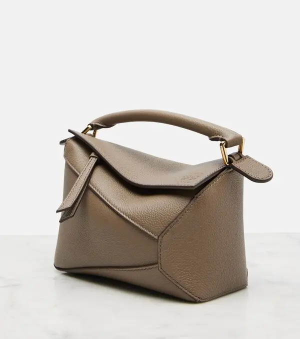 Loewe Puzzle Edge Mini Top-handle Bag - Brown