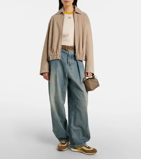 Loewe Puzzle Edge Mini Top-handle Bag - Brown