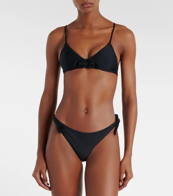 Coperni Floral Appliqué Bikini Top