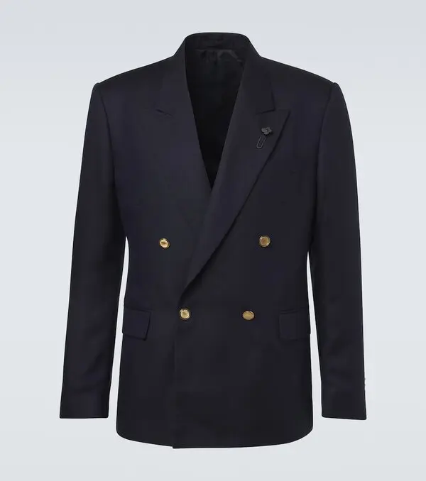 LARDINI Wool, Cashmere, And Silk Blazer