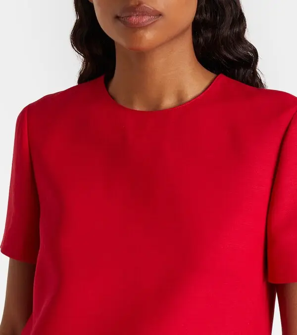 Valentino Garavani Crepe Couture Vgold Mini Dress