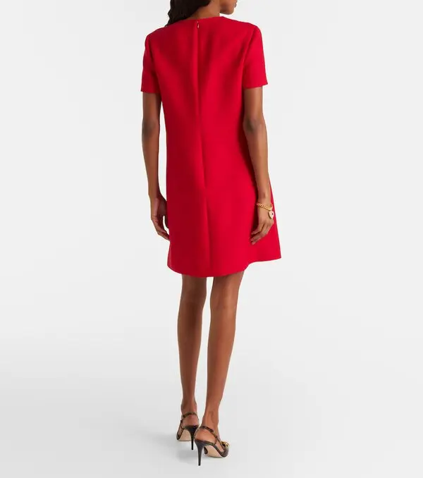 Valentino Garavani Crepe Couture Vgold Mini Dress