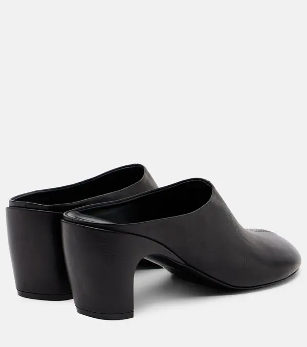 Dries Van Noten Leather Heeled Mules